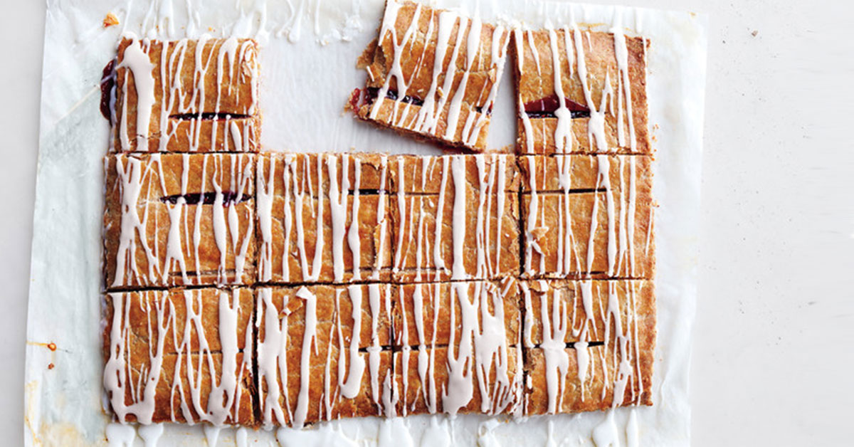 Graham Flour and Jam Pastry Squares — The Birkett Mills